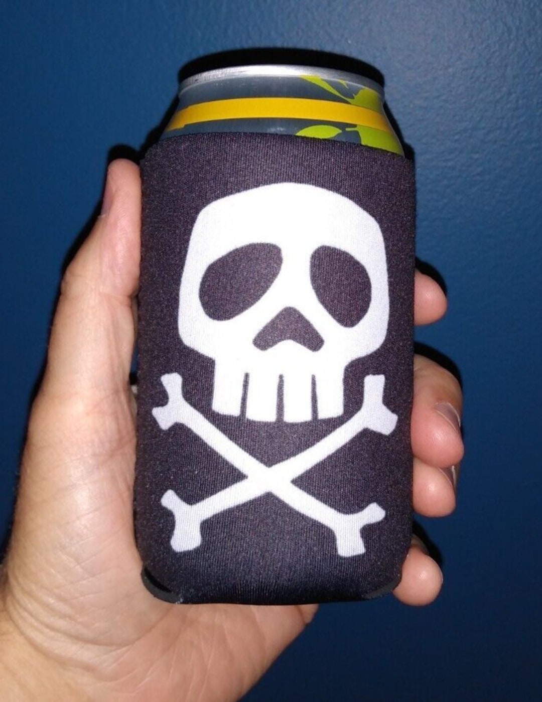 Captain Harlock - Beer Can/bottle Holder - Skull & Crossbones - Etsy