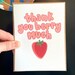 Thank You Berry Much Card | Thank You Greeting Card, Greeting Card With ...