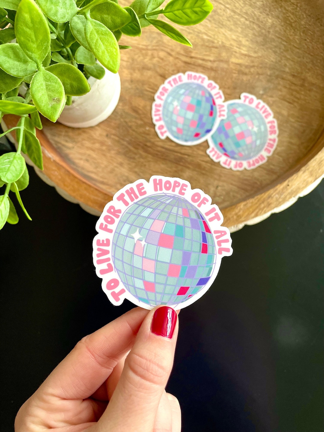 To Live for the Hope of It All Sticker Vinyl Laptop Sticker, Water ...