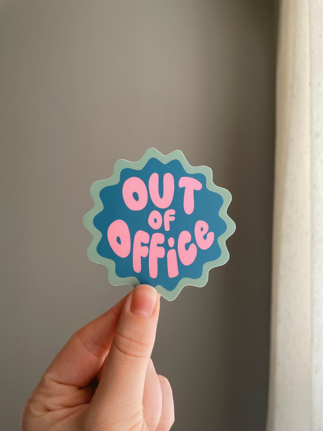 Out of Office Sticker | Matte Vinyl Waterproof Sticker - Etsy