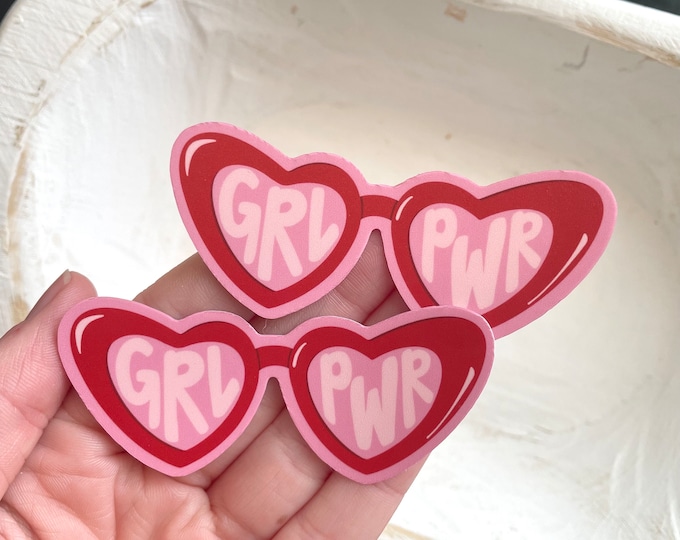 Girl Power Sticker | Vinyl Laptop Sticker, Vinyl Water Bottle Sticker ...