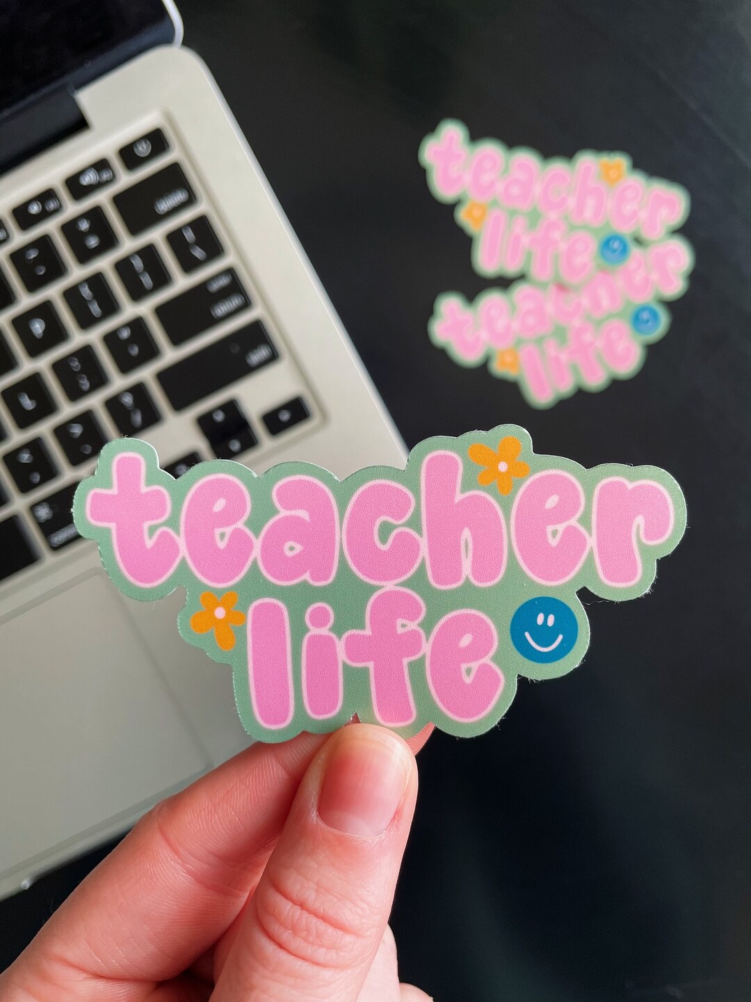 Teacher Life Sticker Vinyl Laptop Sticker, Vinyl Water Bottle Sticker ...