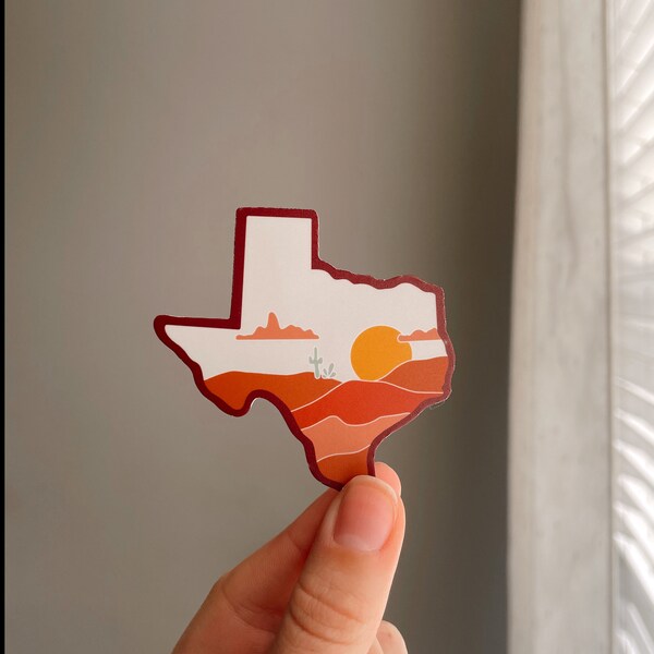 Texas Sticker - Etsy