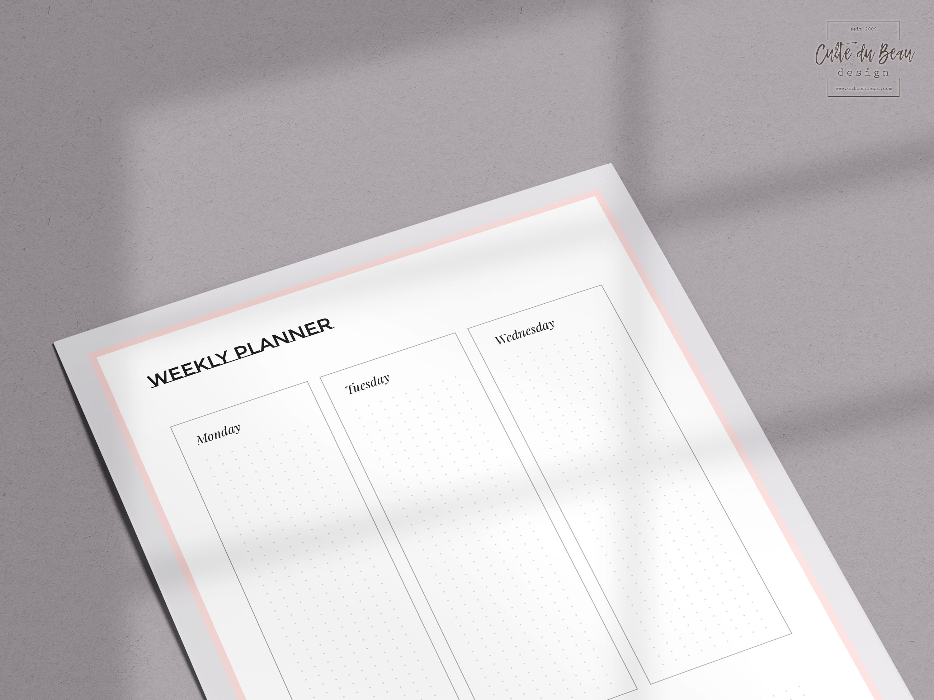 Weekly Planner Printable Grey, Weekly Schedule, Weekly Goals, Weekly ...