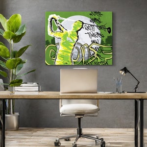 Golf Graffiti Wall Art Large Sports Canvas Room Decor Boys Art Man Cave ...