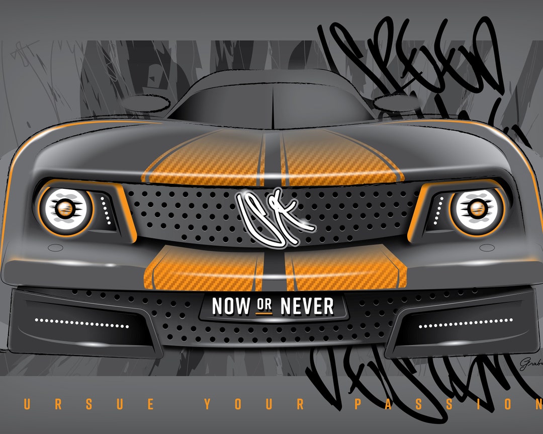 Custom Modern Muscle Car Art Custom Canvas Boys Room Decor Garage Decor ...