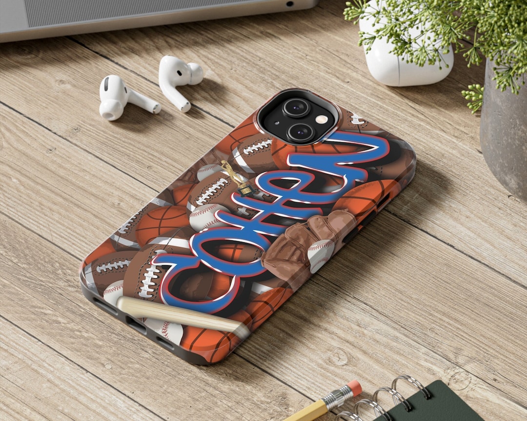 Graffiti Sports Name 3D Wrap Full Protection Gloss Phone Case Football ...