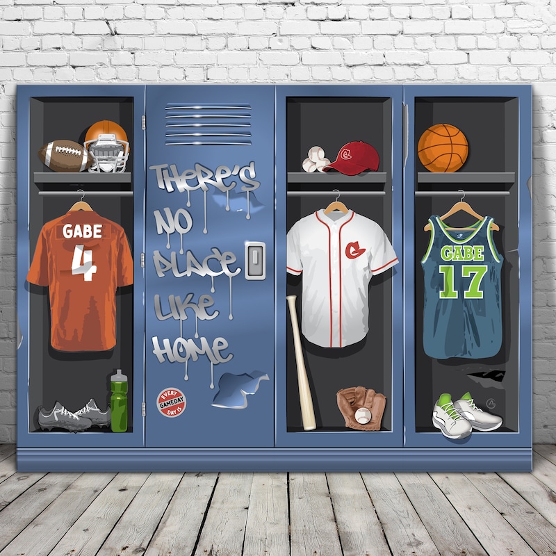 Wood Kids Sports Locker - Etsy