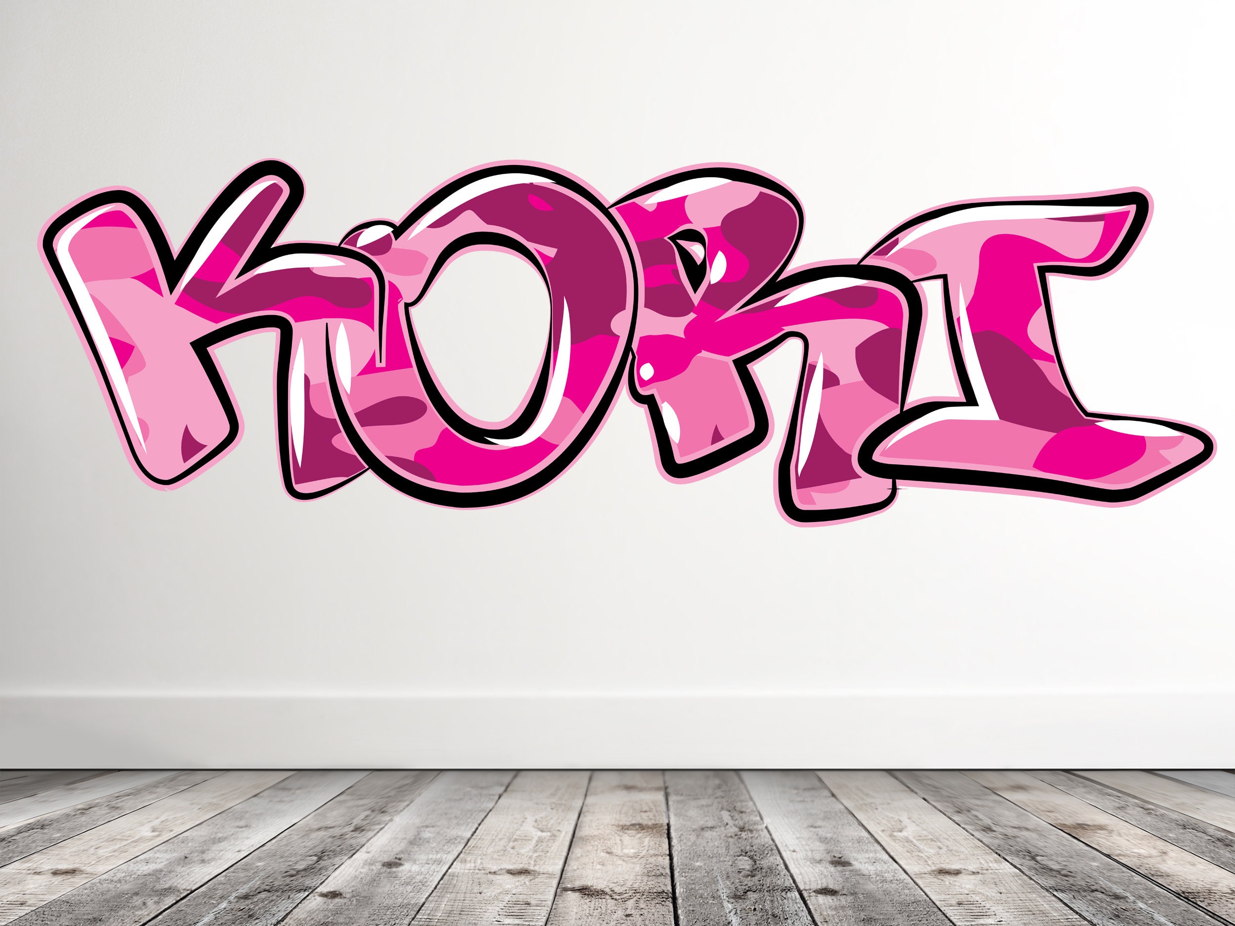 Name Camouflage Wall Decal Custom Army Navy Air Force Marines - Etsy