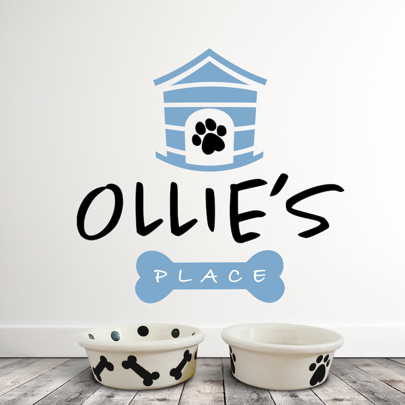 Dog Name Wall Decals - Etsy