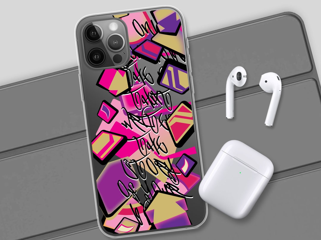 Graffiti Phone Case Colorful 3D Simulated Shapes Street Tagging Custom ...