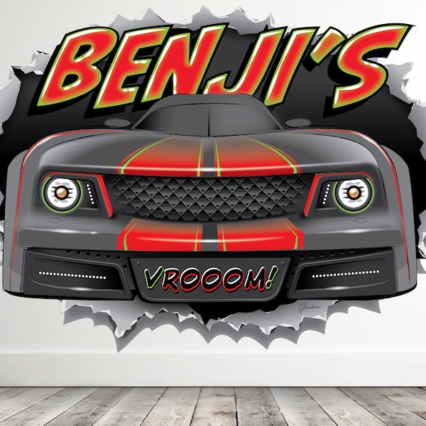 Muscle Car Decal - Etsy