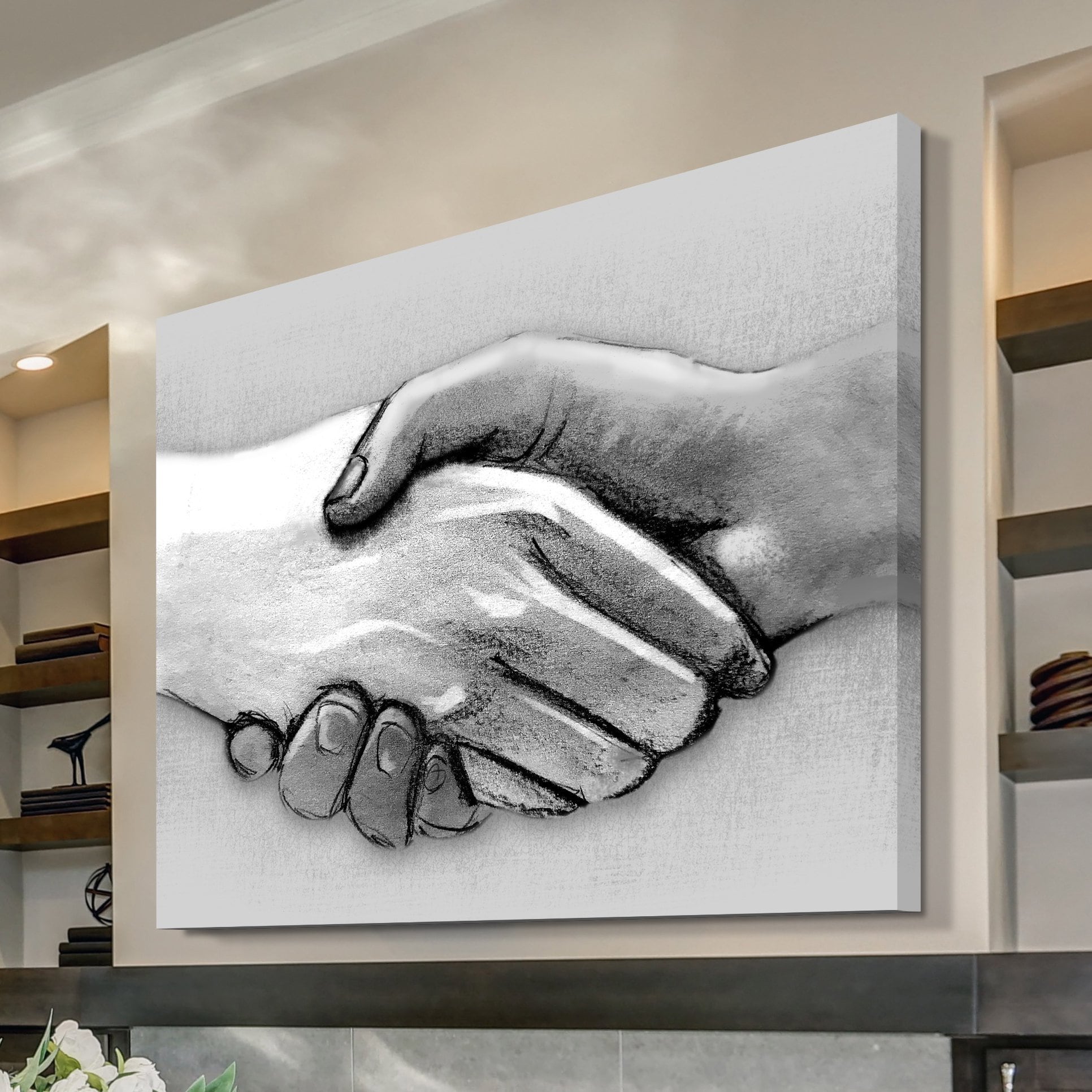 Shaking Hands Art