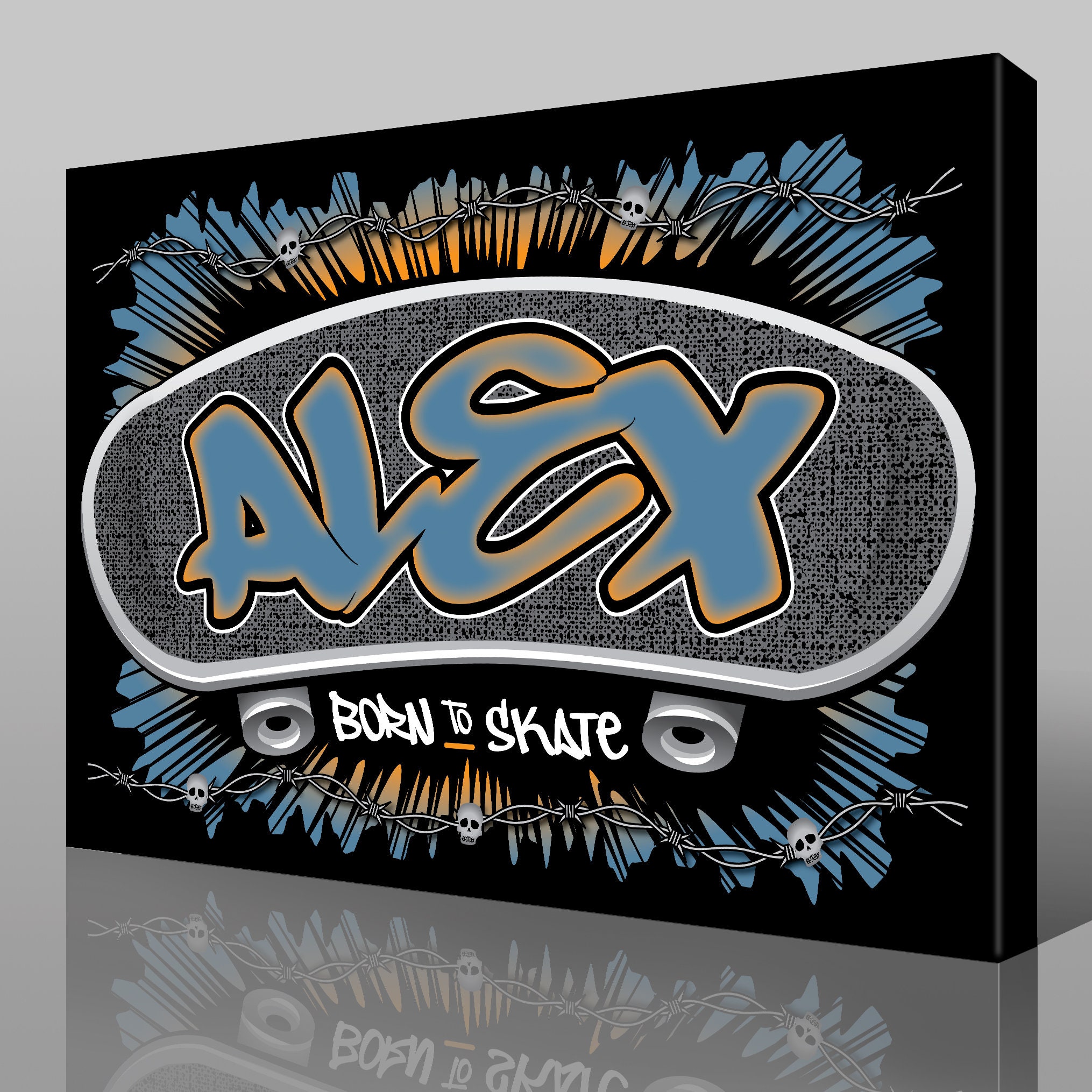 Graffiti Urban Street Skate Name Art Canvas Custom Graffiti | Etsy