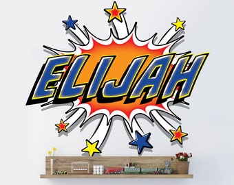 Comic Book Style Wall Art - Etsy