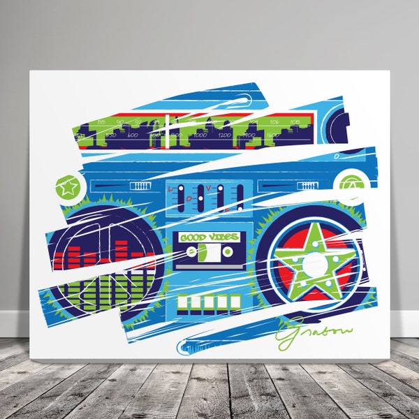 Pop Art Boom Box - Etsy
