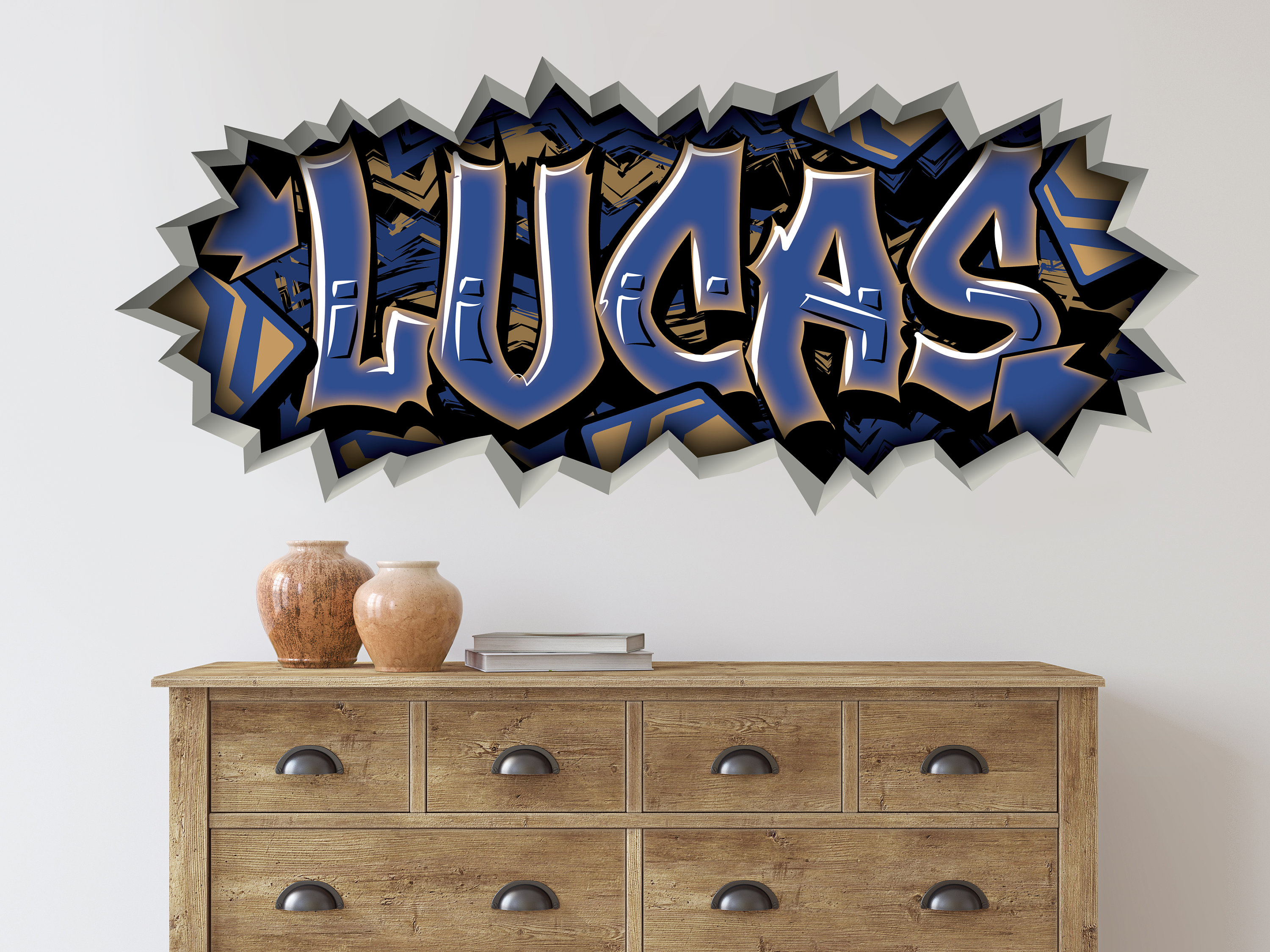 Calcomanías De Pared Con Nombres De Graffitis 🥇 Vinilos Y