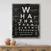 Custom Farmhouse Eye Chart Personalized Canvas Barnwood Frame - Etsy