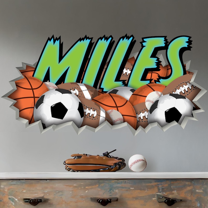 Wall Decal Sports - Etsy