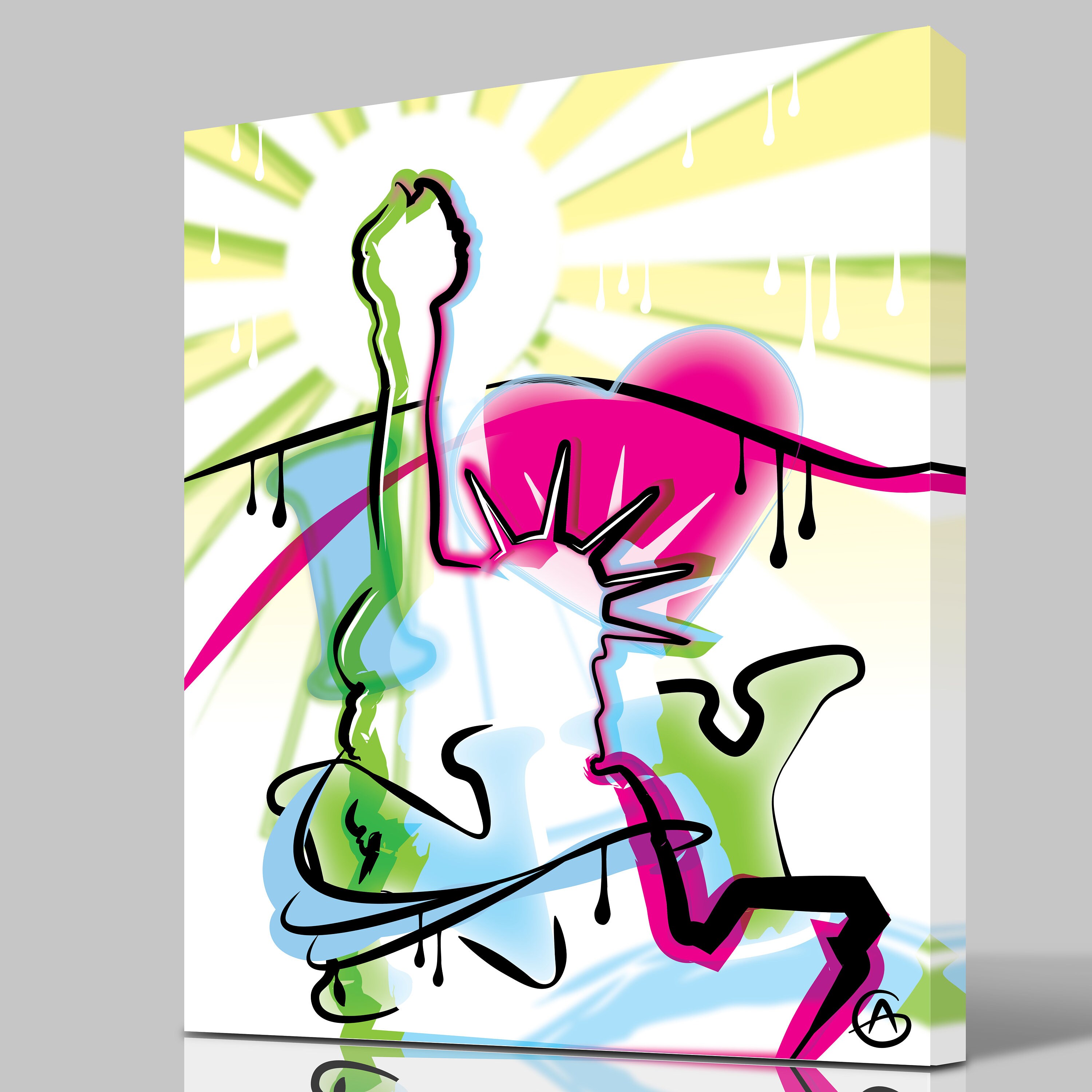 Statue of Liberty Graffiti Art: Modern NYC Canvas Wall Hanging - Etsy