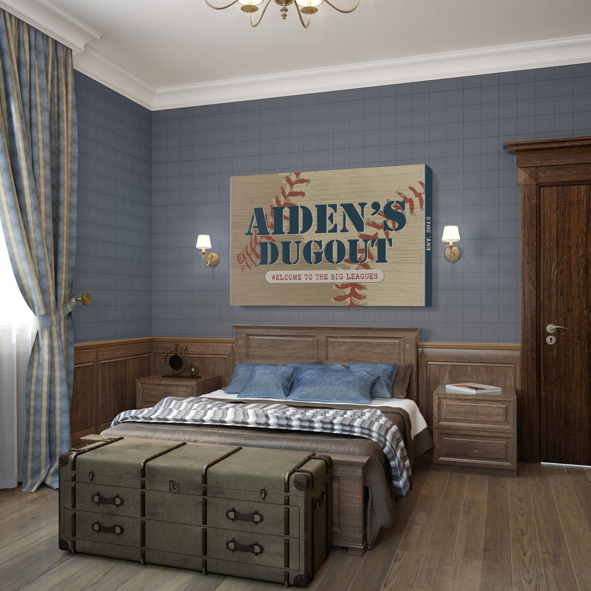 Baseball Dugout Kids Room Decor Baseball Mom Sports Decor | Etsy