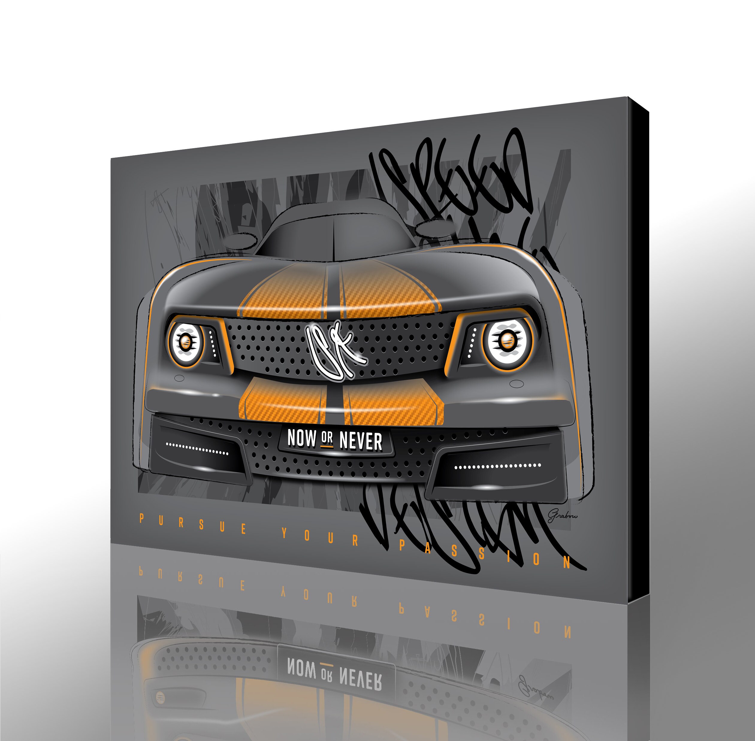 Custom Modern Muscle Car Art Custom Canvas Boys Room Decor | Etsy