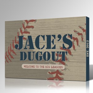 Baseball Dugout Kids Room Decor Baseball Mom Sports Decor Inspirational ...