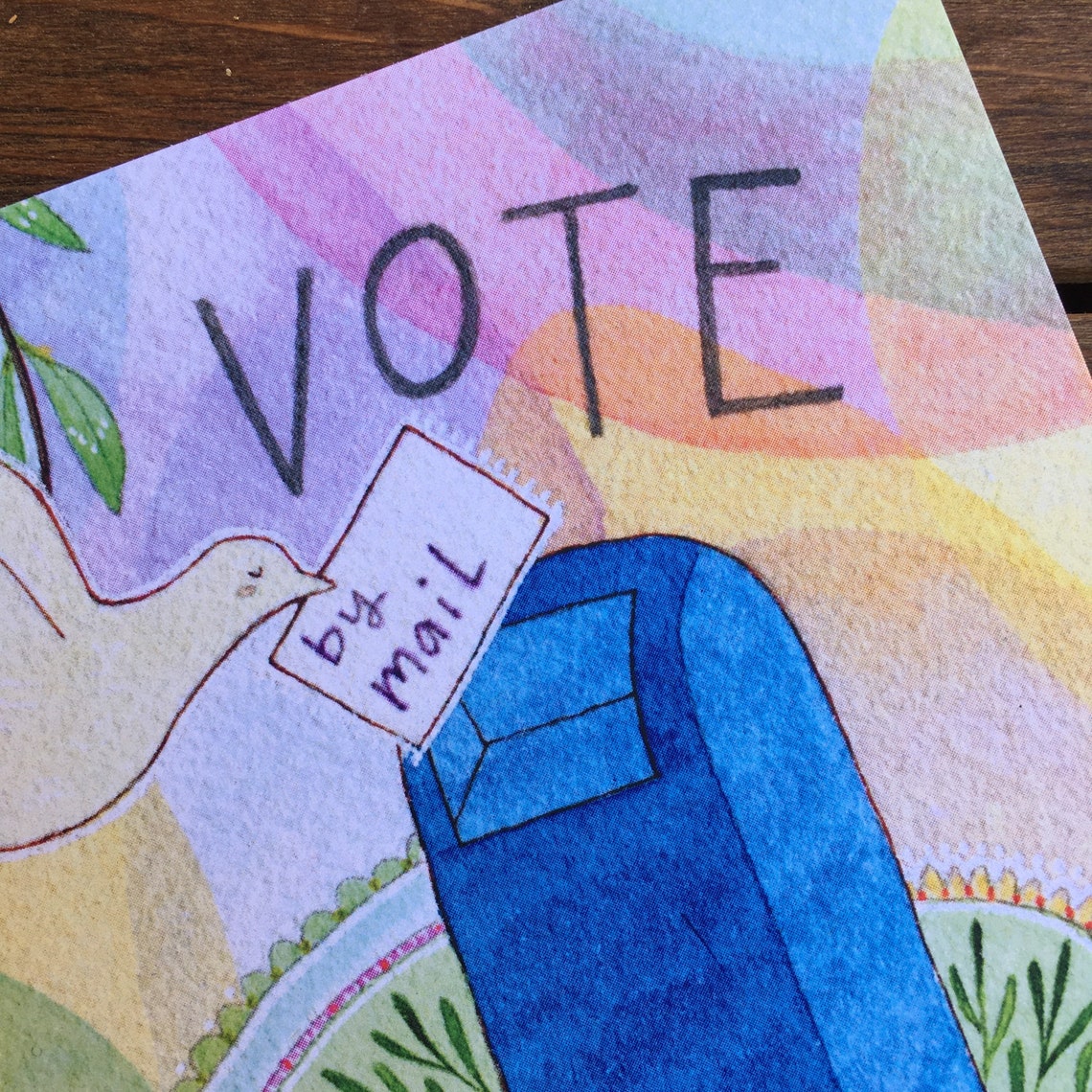 Vote by Mail Watercolor Illustrated Postcard Set - Etsy