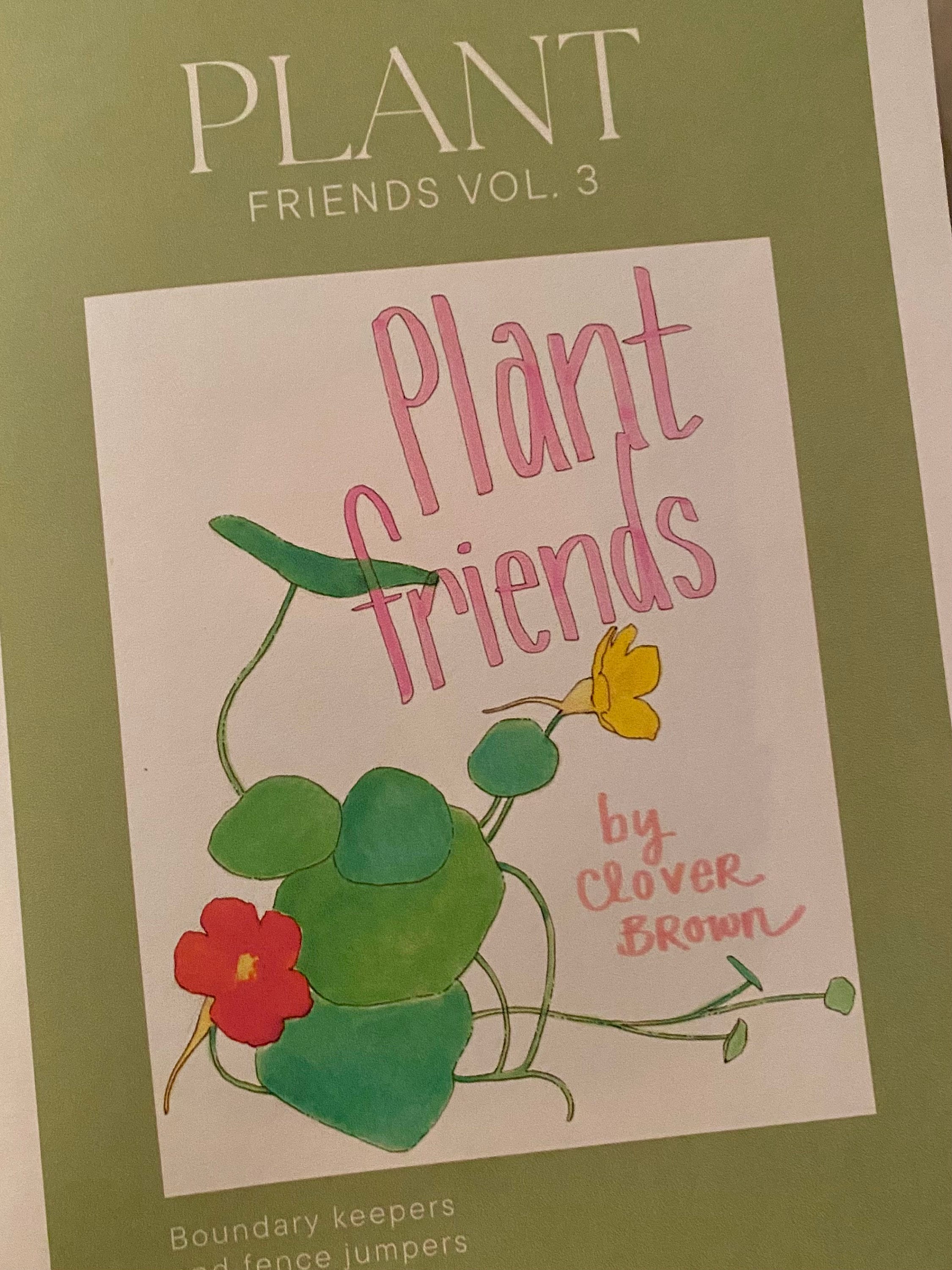 Plant Friends Volume 3 Illustrated Plant Flower Nature - Etsy