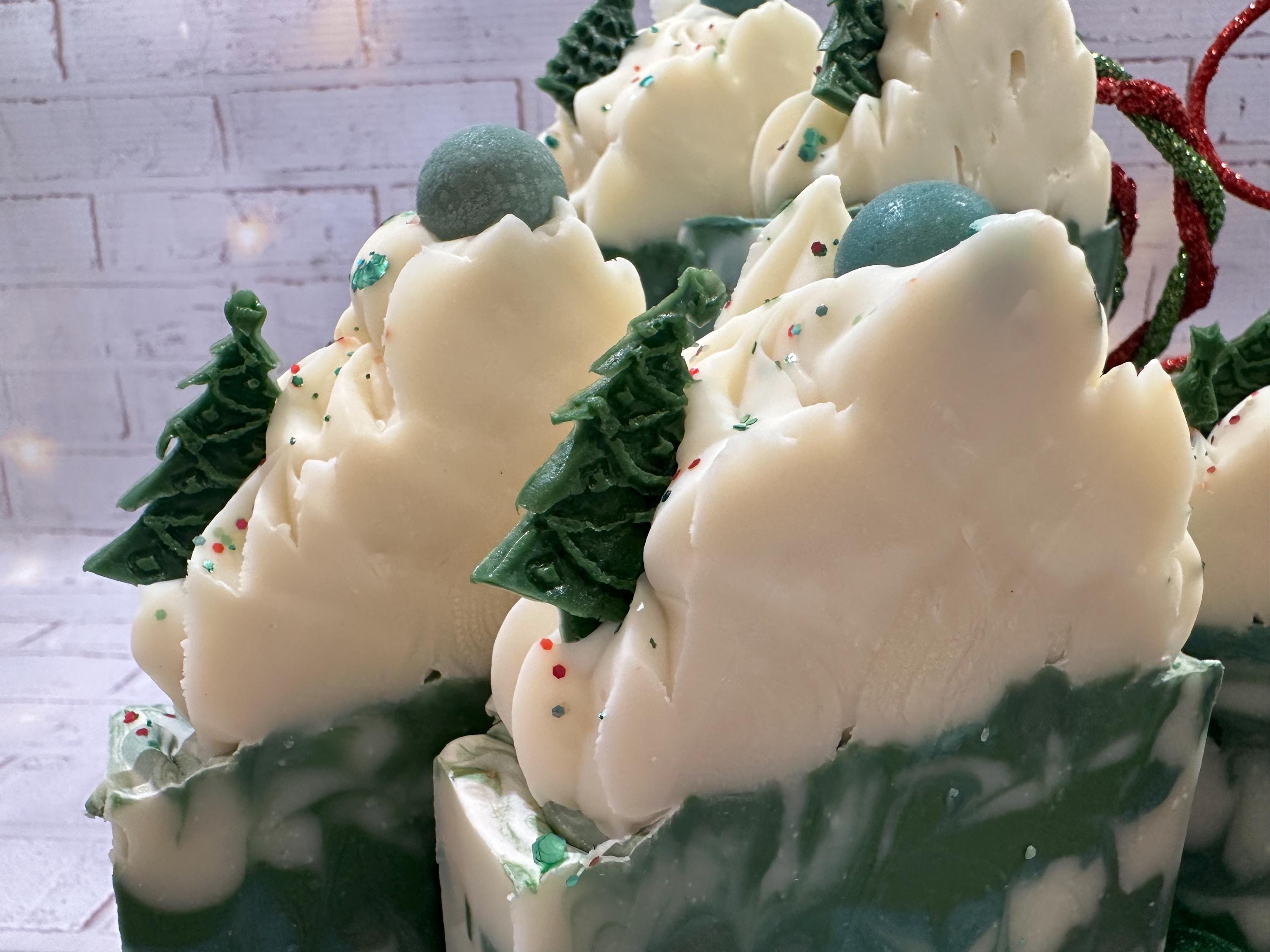 SANTA'S TREE FARM Cold Process Soap, Christmas Soap, Stocking Stuffer, Handmade Soap, Holiday ...