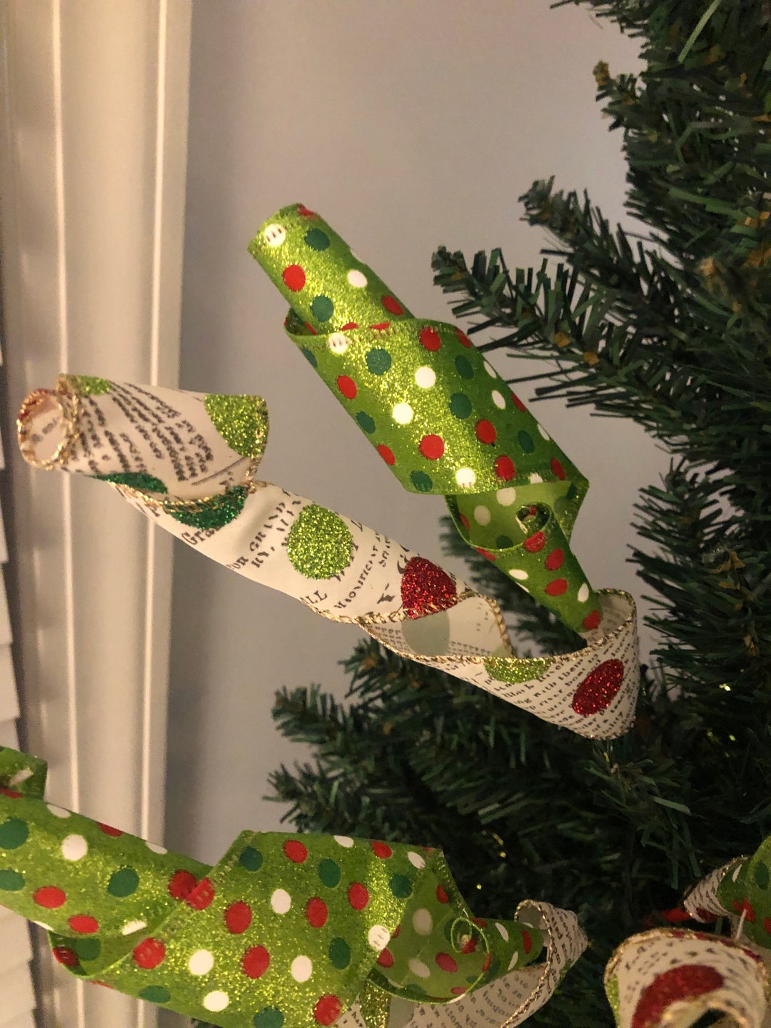 Handmade Christmas Tree Curly Picks/tree Fillers/ribbon Curly Picks ...