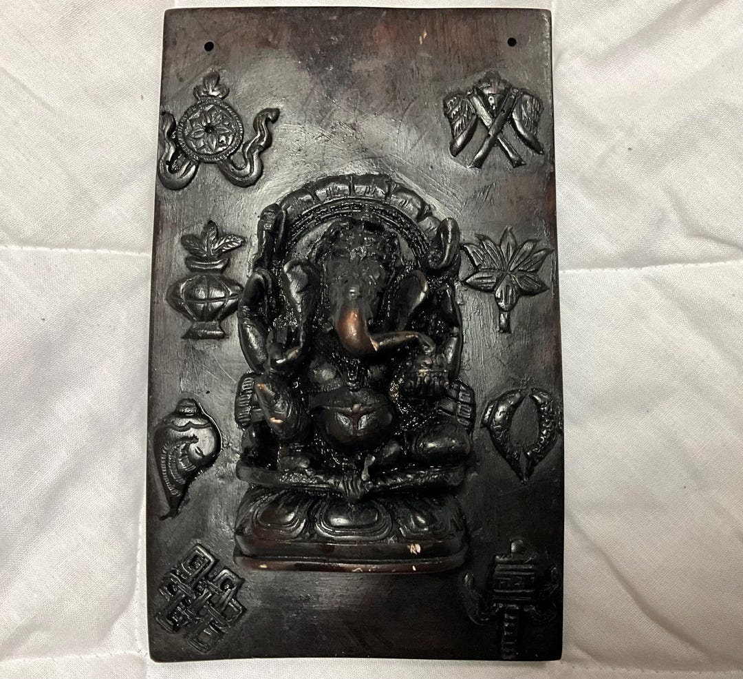 Ganesha Rare Idol Statue, Auspicious (resin, 7x4 Inch) - Etsy