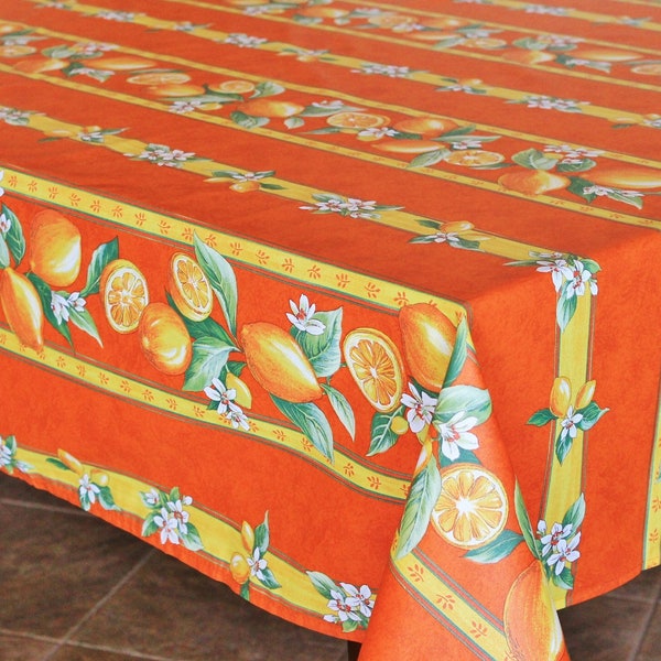 Orange Tablecloth - Etsy