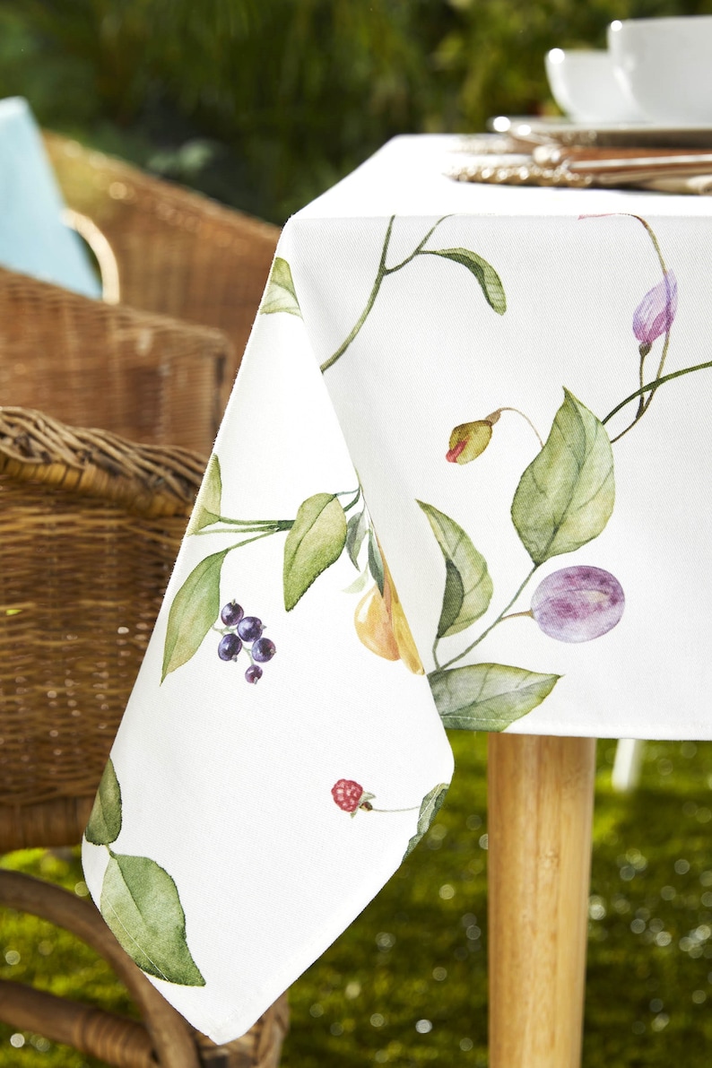 MIRABELLA Cotton Coated Rectangle Tablecloths French - Etsy