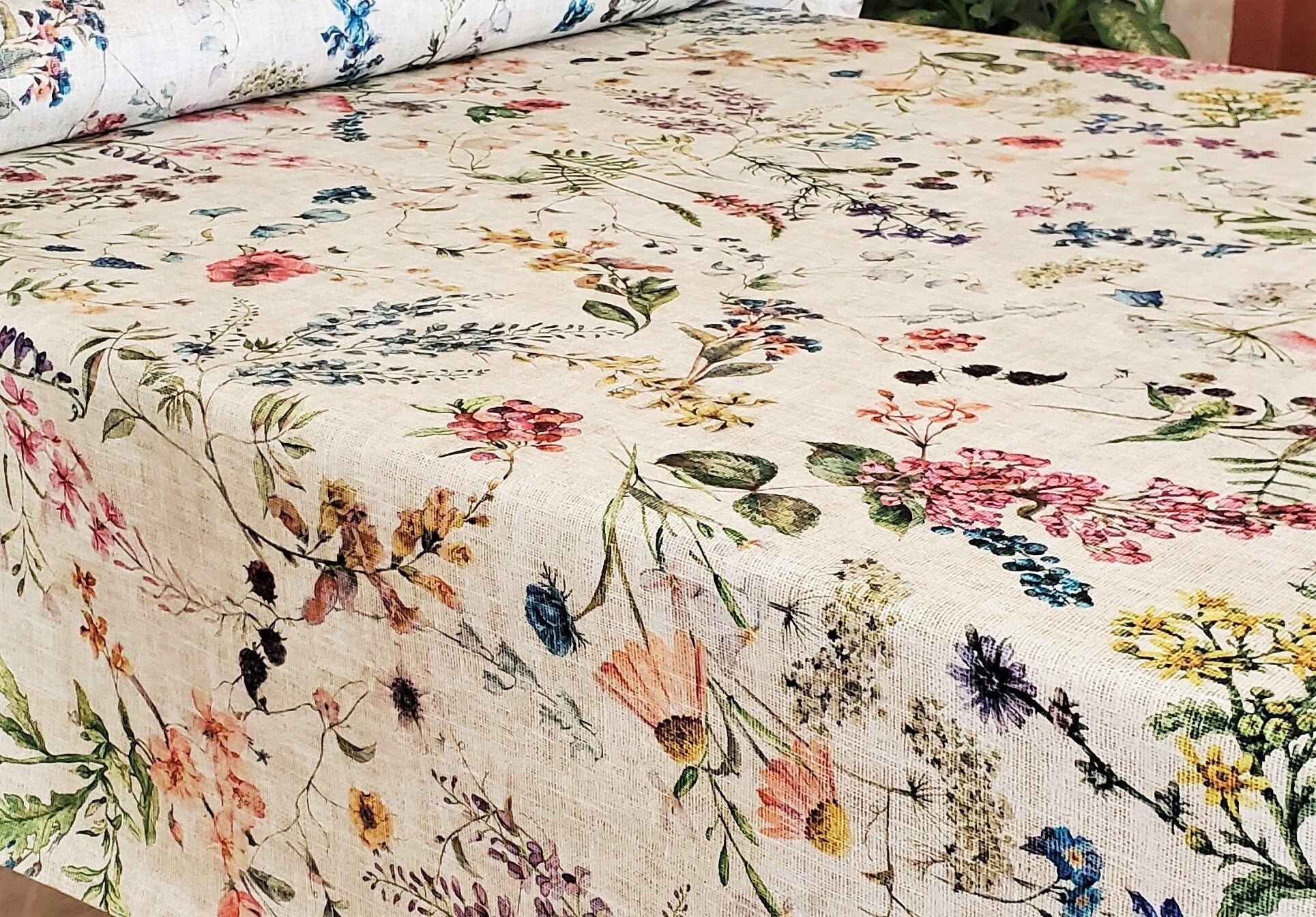 AMELIE French Country Wildflowers Berries FABRIC SAMPLE - French ...