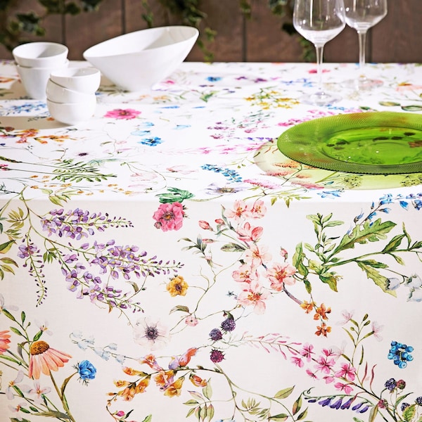 Flower Table Cloth - Etsy