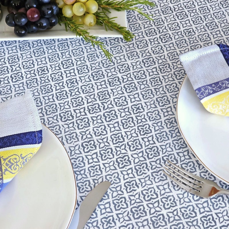 70 Round Blue Table Cloth - Etsy