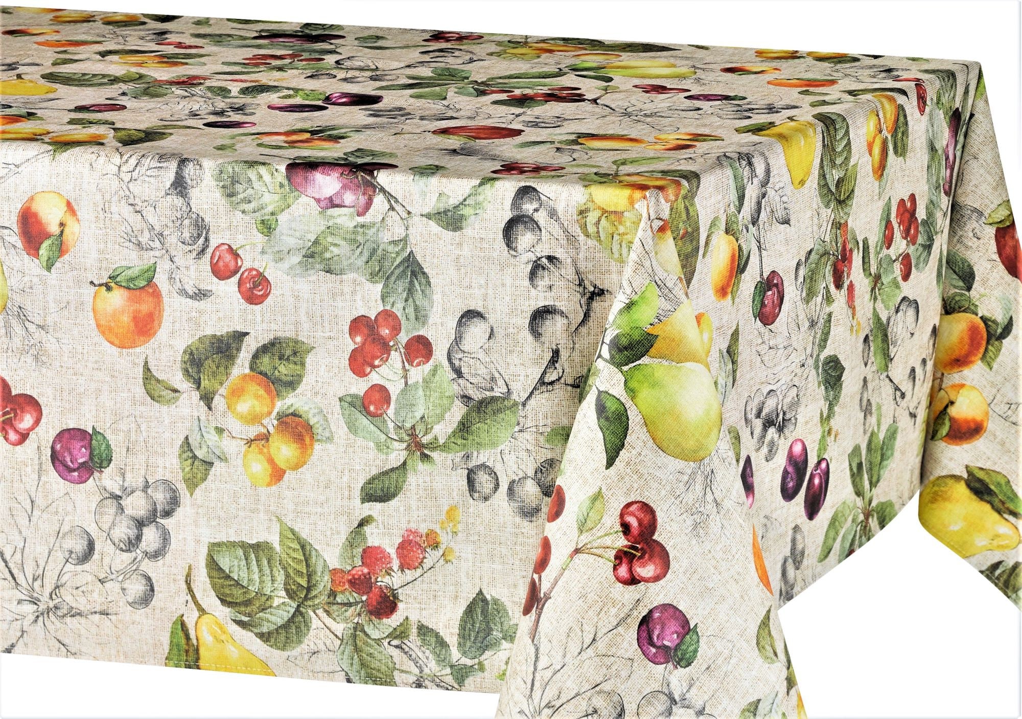 PROVENCE HARVEST Rectangle French Country Fruits Berries Coated ...