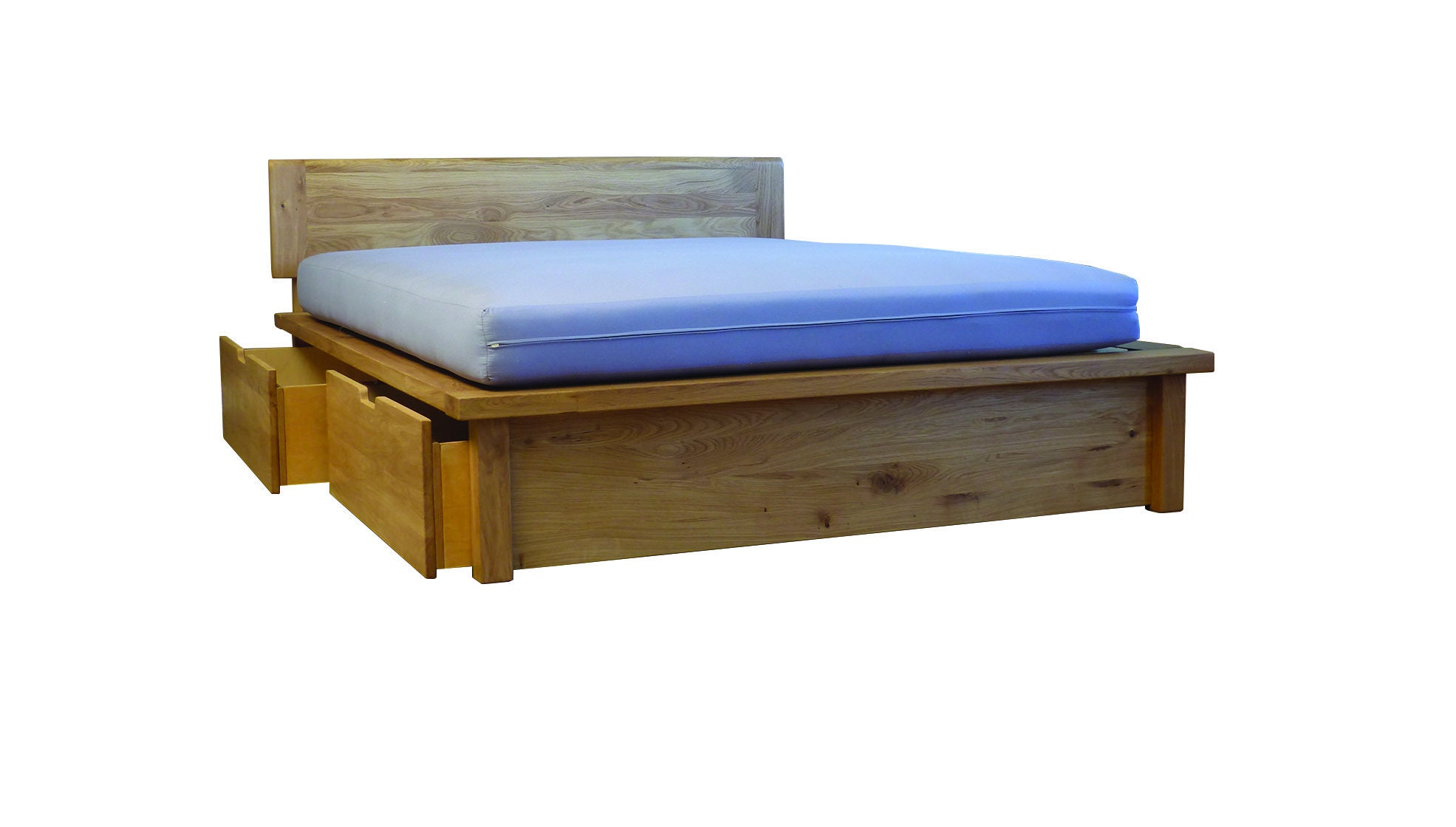 EDO Bed Solod Wood Oak - Etsy