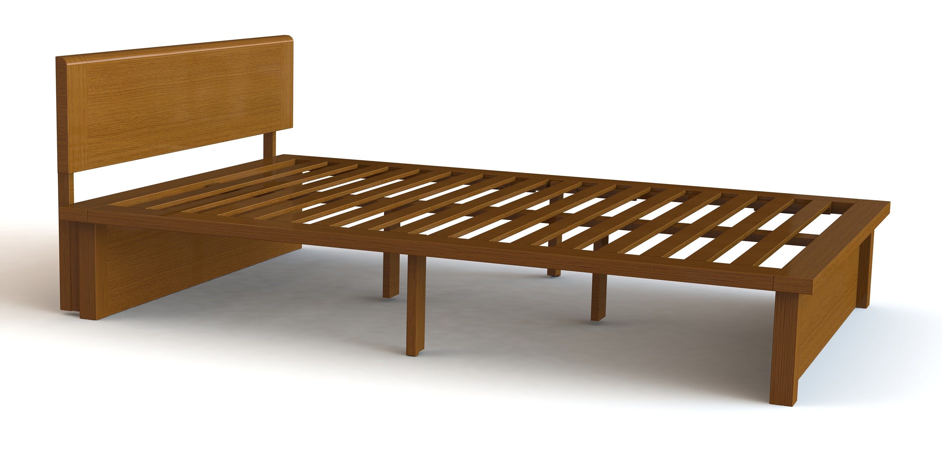 EDO Bed Solod Wood Oak - Etsy