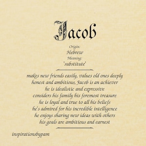 jacob names