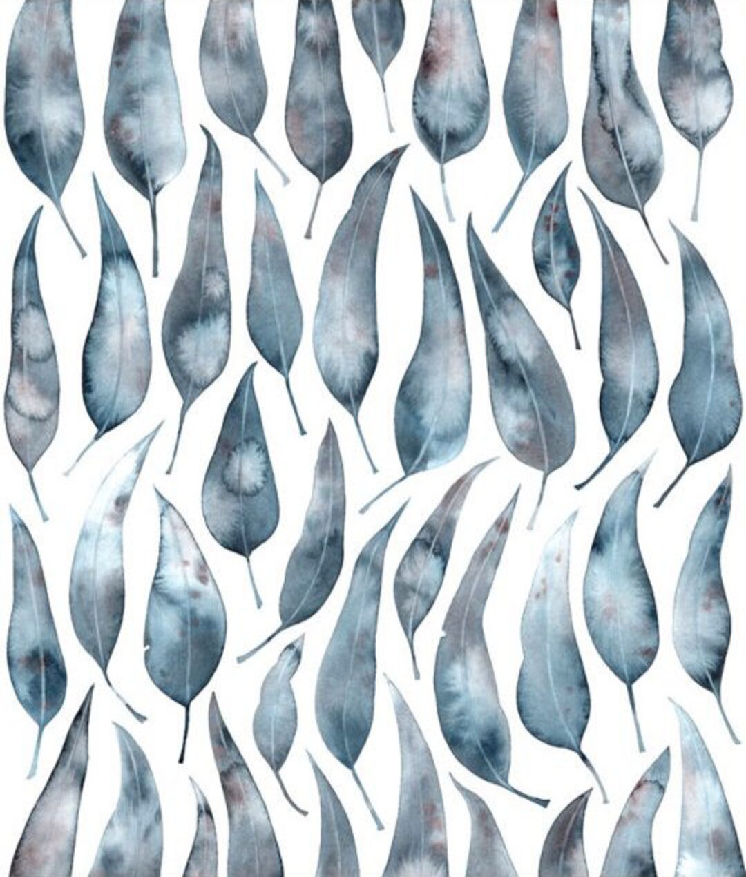 Silver Princess Leaves Greeting Card - Etsy