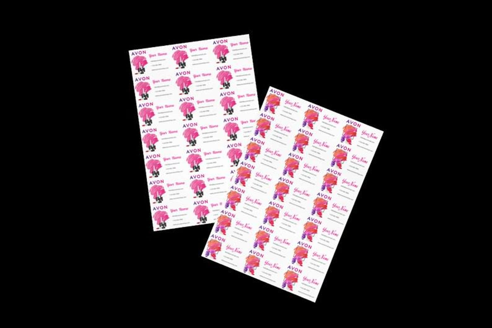 Personalized AVON Brochure Sticker, Printable Catalog & Brochure Labels ...