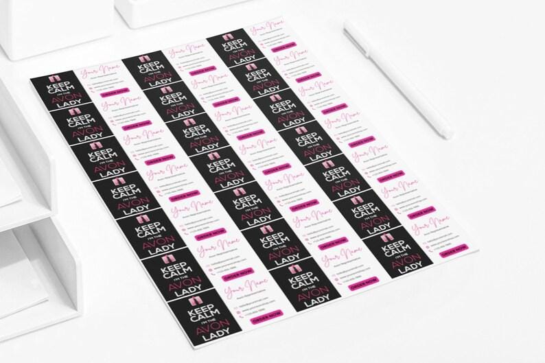 Personalized AVON Brochure Sticker, Printable Catalog & Brochure Labels ...