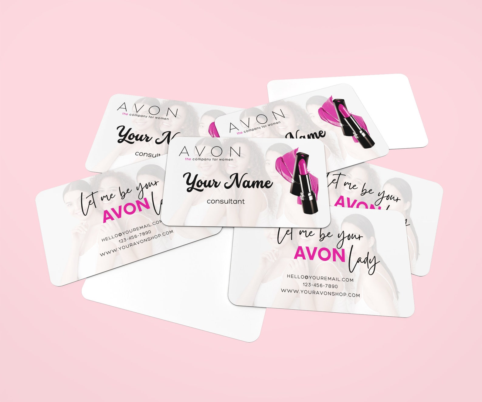 AVON Business Cards, Personalized Avon Business Card, Printable Avon ...