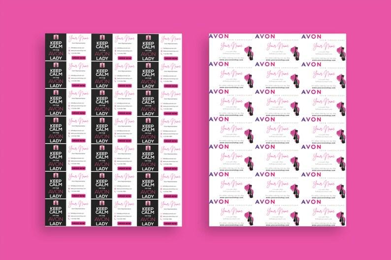 Personalized AVON Brochure Sticker, Printable Catalog & Brochure Labels ...