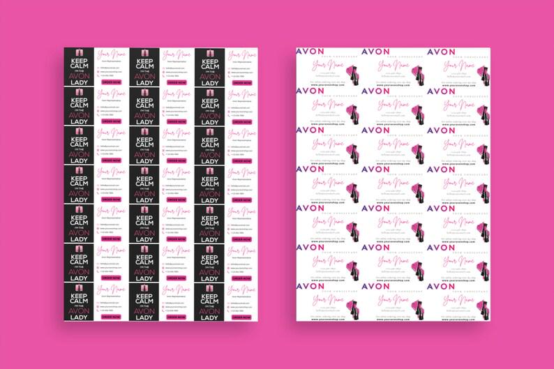 Personalized AVON Brochure Sticker, Printable Catalog & Brochure Labels ...