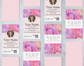 AVON Business Cards, Personalized Avon Business Card, Printable Avon ...