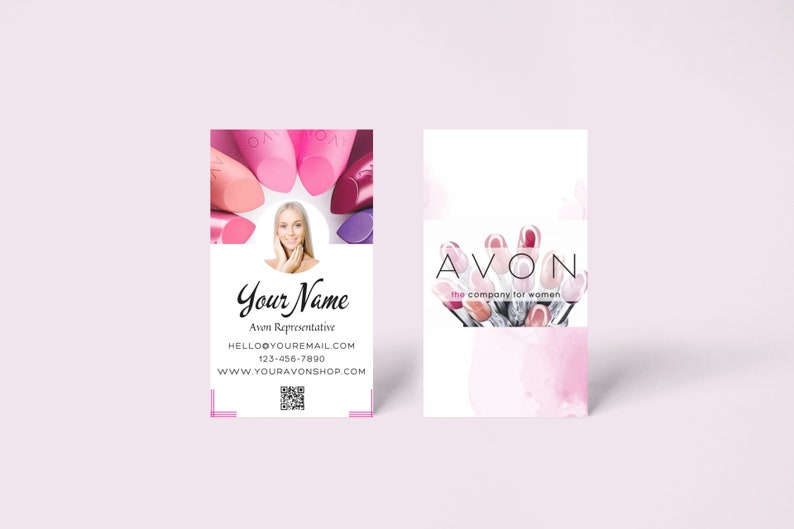 AVON Business Cards, Personalized Avon Business Card, Printable Avon ...