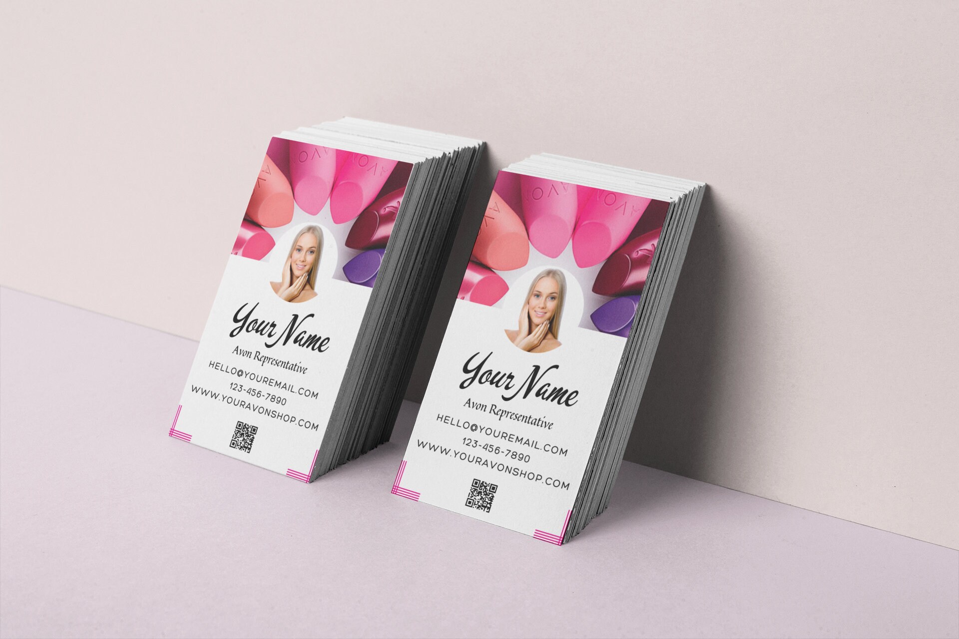 AVON Business Cards, Personalized Avon Business Card, Printable Avon ...